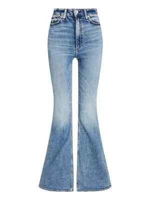 Rag & Bone Norwalk High-rise Flared Jeans - Mid Denim