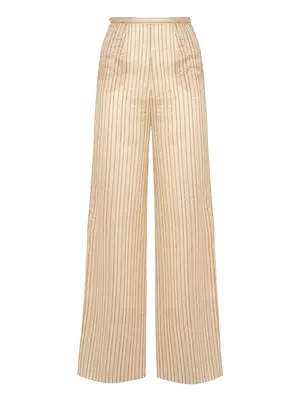TALLER MARMO Seine Pinstriped Trousers - Neutrals