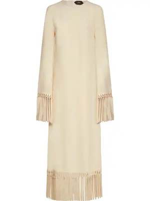 TALLER MARMO Claudia Venti Midi Dress - Neutrals