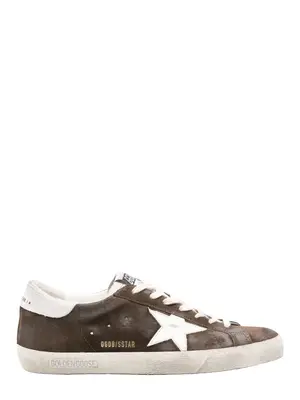 GOLDEN GOOSE Super-star Distressed Sneakers - Brown