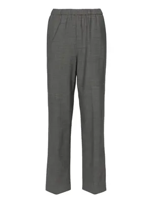 Fabiana Filippi Beaded-trim Straight Trousers - Grey
