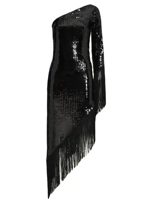 TALLER MARMO Aventador Disco Sequinned Dress - Black