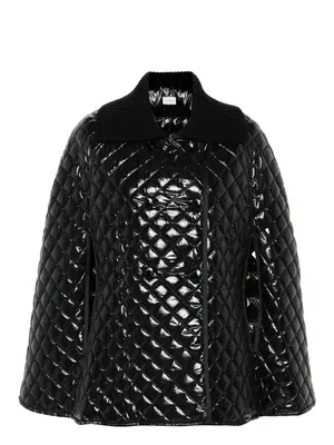 Moncler Quilted Goose Down Cape - Black