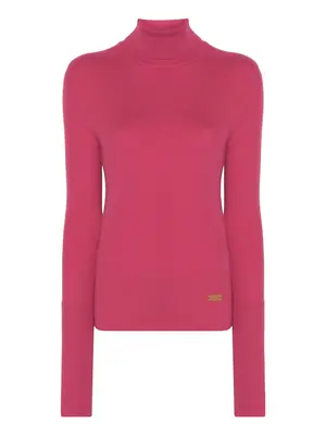 Balmain Logo-plaque Jumper - Pink