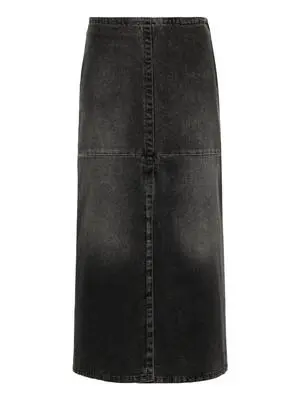 MAISON MARGIELA Denim Midi Skirt - Grey