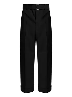 JIL SANDER Pleated Trousers - Black