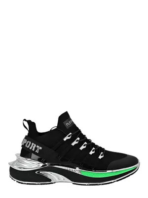 PLEIN SPORT Philipp Plein Chrome Surfer Sneakers - Black