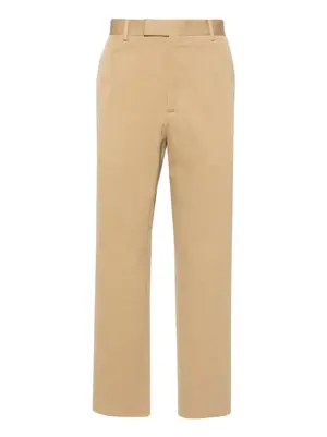 Gucci Web-stripe Trim Tailored Trousers - Neutrals