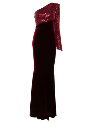 CRISTALLINI Zephyra Maxi Dress - Red