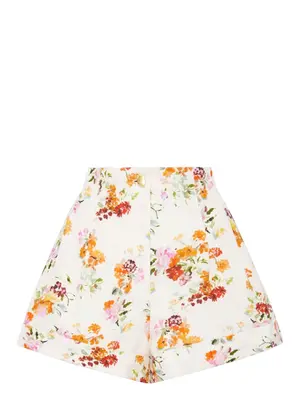 Aje Assemblage Floral Print Shorts - White