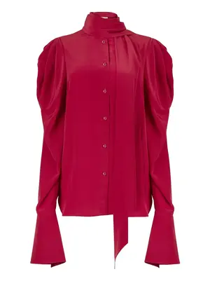 Nina Ricci Pussy-bow Shirt - Pink