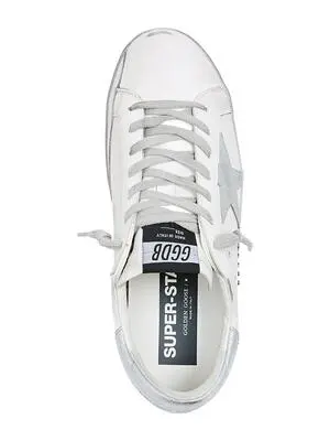GOLDEN GOOSE Super-star Low-top Sneakers - White/silver
