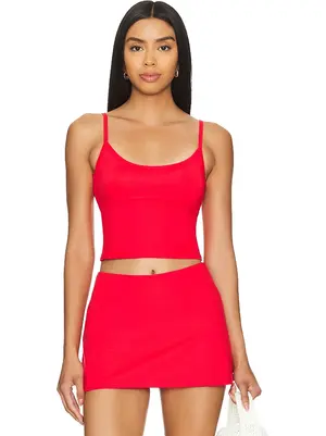 WELLBEING + BEINGWELL Movewell Ripley Tank - Lava Red