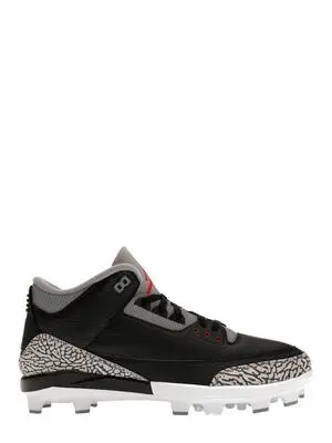 JORDAN 3 Mid Retro Mcs Cement Sneakers - Black/fire Red/cement Grey