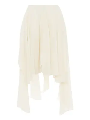 Chloé Fluid Volant Shorts - White