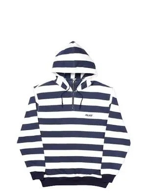 PALACE Tri-Stripe Zip Hood White/navy Blue