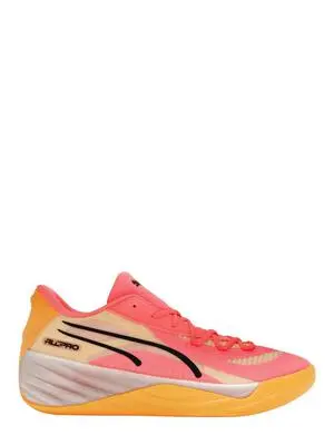 PUMA Puma All-Pro Nitro Athletic Sneakers Sunset Glow/sun Stream/black