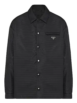 Prada Re-nylon Brand-plaque Padded Polyamide Jacket - Black