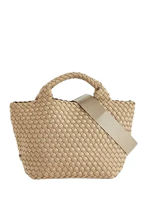 NAGHEDI St. Barths Mini Woven Tote Bag - Cashmere