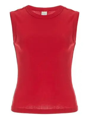 FLORE FLORE Flore Flore Esme Cotton Tank Top Red
