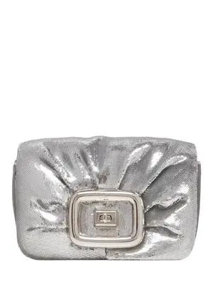 ROGER VIVIER Viv Choc Mini Bag - Silver