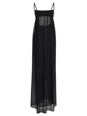 Jacquemus Peplo Maxi Dress Black