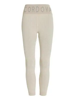 Cordova Ribbed-knit Base Layer Pants - Neutral