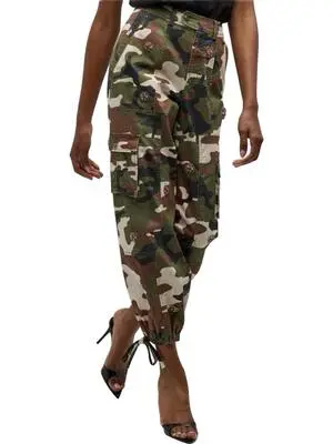 Cinq À Sept Love Camo Zola Embellished Twill Pants - Classic Multi