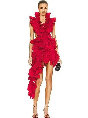 AKNVAS Mini Dress Red