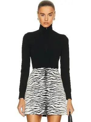 Alaïa Minimalist Turtleneck - Noir