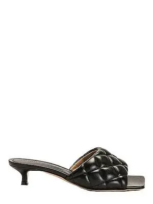 Bottega Veneta Padded Mule Sandal - Black