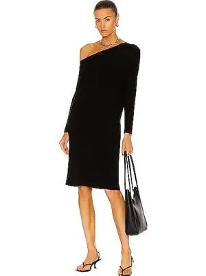 Norma Kamali Drop Shoulder Dress Black