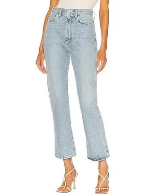 AGOLDE Pinch Waist High Rise Kick Jeans - Riptide