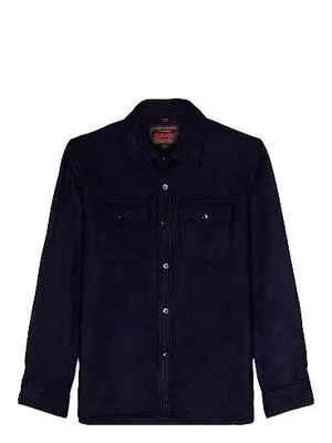 SCHOTT Cpo Wool Shirt - Blue