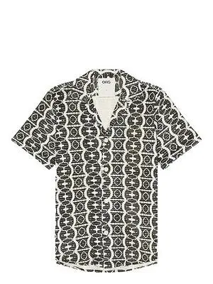 Oas Hypnotise Cuba Net Shirt - Black