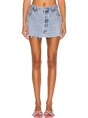 EB DENIM Vintage Mini Denim Skirt - Light