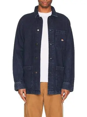 Dickies Denim Chore Coat - Stonewashed Indigo