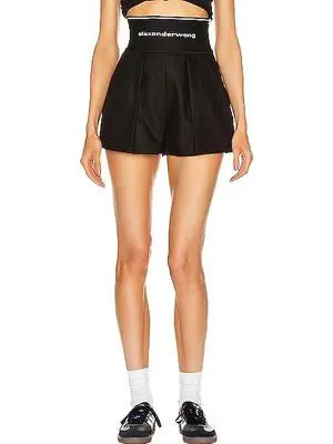 Alexander Wang Logo Safari Shorts - Black