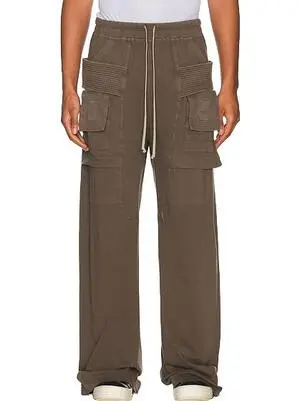 Rick Owens Creatch Cargo Drawstring Pants - Dust