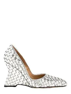 Bottega Veneta Comet Slip On Pump - Silver