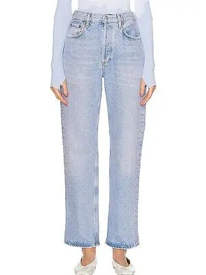 AGOLDE Fran Low Slung Easy Straight Jeans - Force