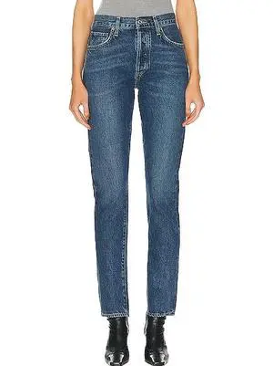 AGOLDE Austin Mid Rise Tapered Slim Jeans - Control