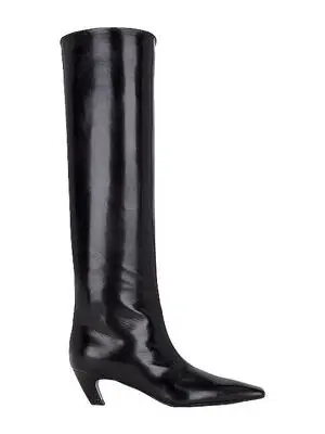 Khaite Davis Knee High Boots - Black