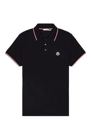 Moncler Short Sleeve Polo - Navy