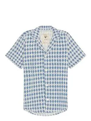 Oas Navy Diamond Cuba Terry Shirt - Blue