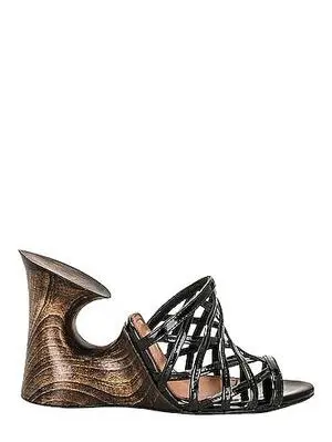 Alaïa Sculpture Mule Sandal - Noir