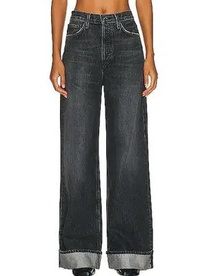 AGOLDE Dame High Rise Wide Leg Jeans - Ditch