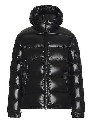 Moncler Quilted Down Hooded Jacket - Black