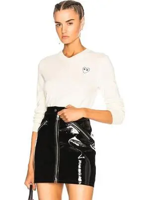 Play Comme Des Garcon Heart Pullover - Natural