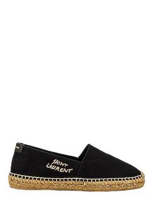 Saint Laurent Espadrille - Black
